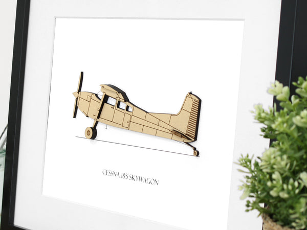 Cessna 185 Skywagon | Aviation Art | Laser Cut Gifts & Art – Simply Cut Art