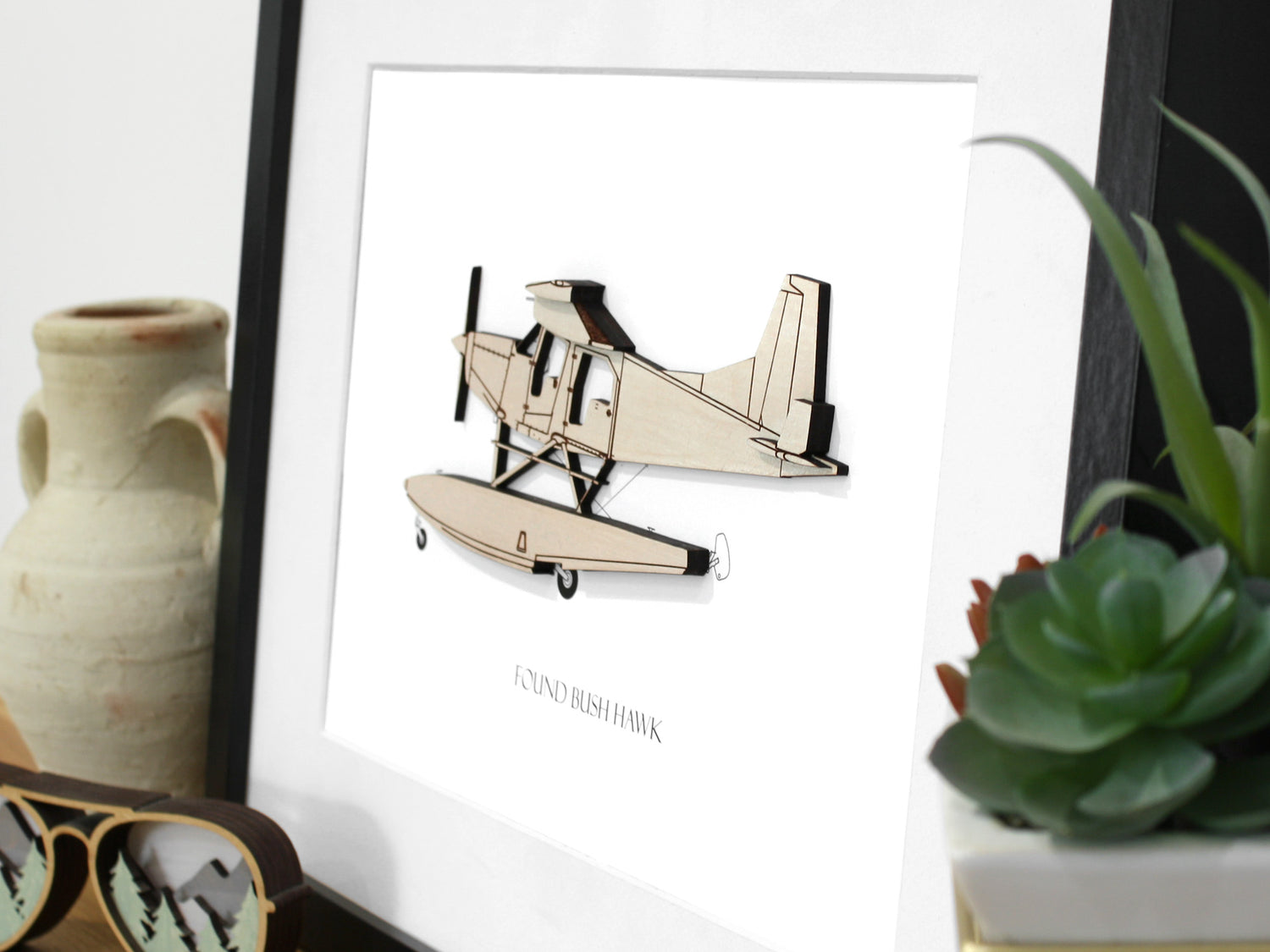 Found Bush Hawk Floatplane | Aviation Art | Laser Cut Gifts & Art ...