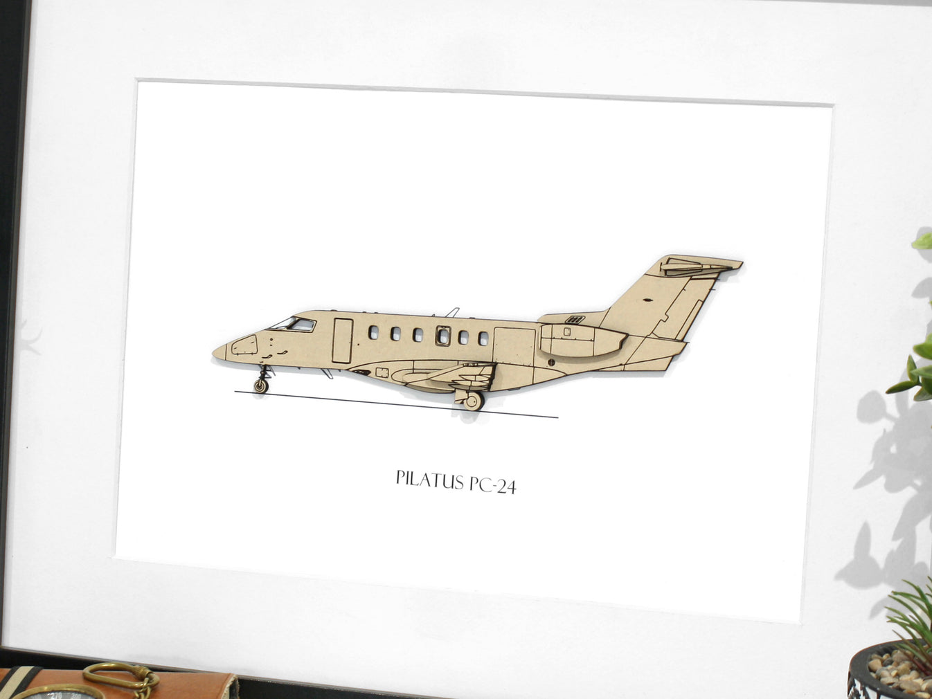 Pilatus PC-24 | Aviation Art | Laser Cut Gifts & Art – Simply Cut Art