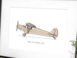 Piper PA-18 Super Cub Aviation Art | Laser Cut Gifts & Art – Simply Cut Art
