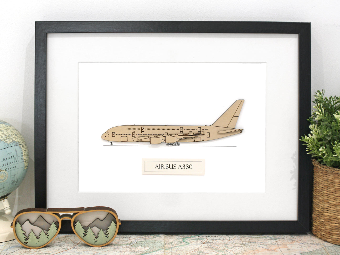 Airbus A380 Wall Art | Aviation Gifts| Laser Cut Wood – Simply Cut Art