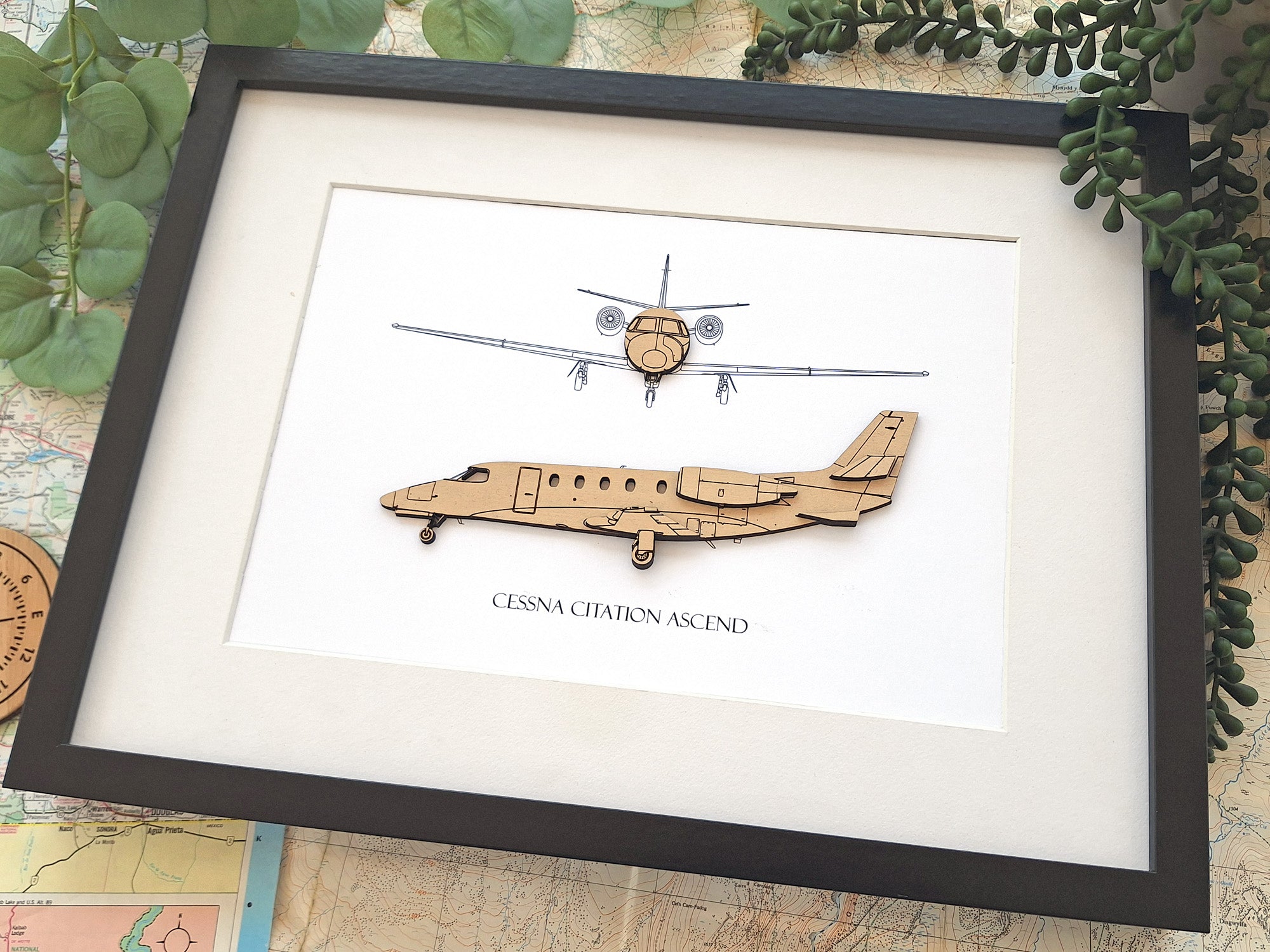 Cessna Citation Ascend Aviation Art | Laser Cut Gifts & Art – Simply ...