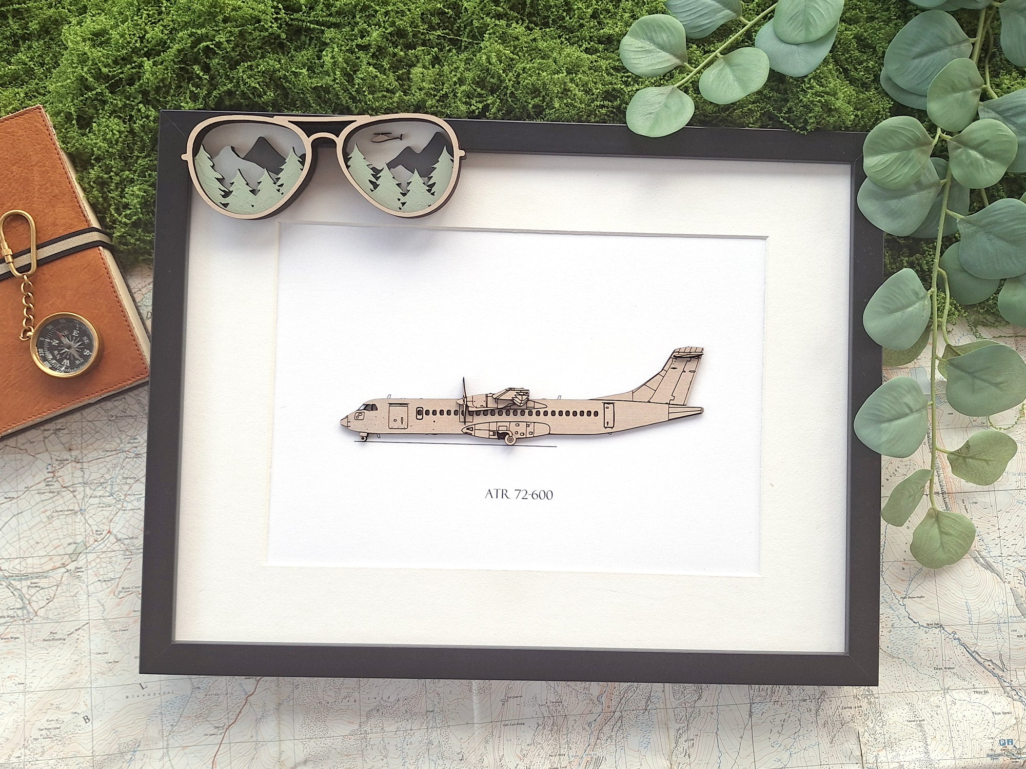 ATR 72-600 Aviation Art | Laser Cut Gifts & Art – Simply Cut Art