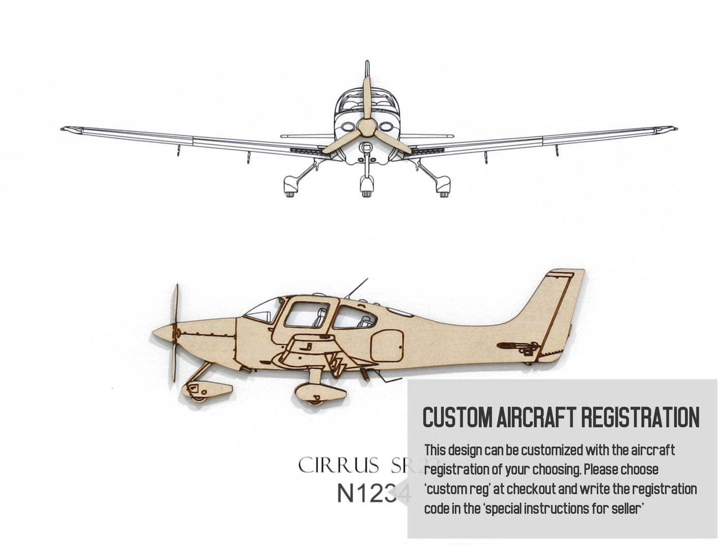 Cirrus SR22 Art | Aviation Decor | Laser Cut Gifts & Art – Simply Cut Art