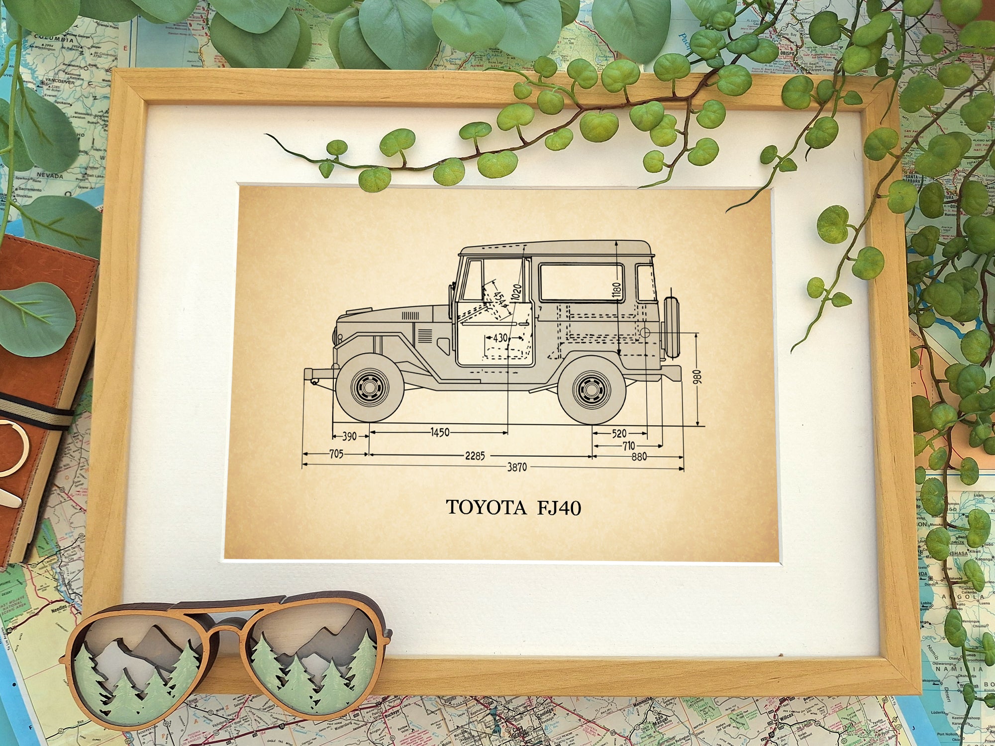 Toyota FJ40 Printable Automotive Art – Simply Cut Art