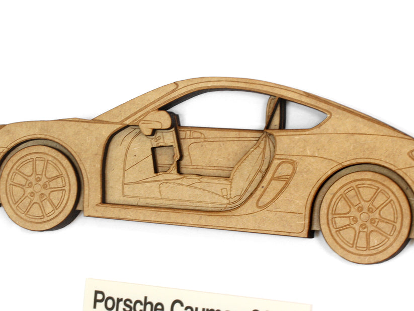 Porsche Cayman 981 Blueprint Art | Laser Cut Wood | Gifts & Art ...