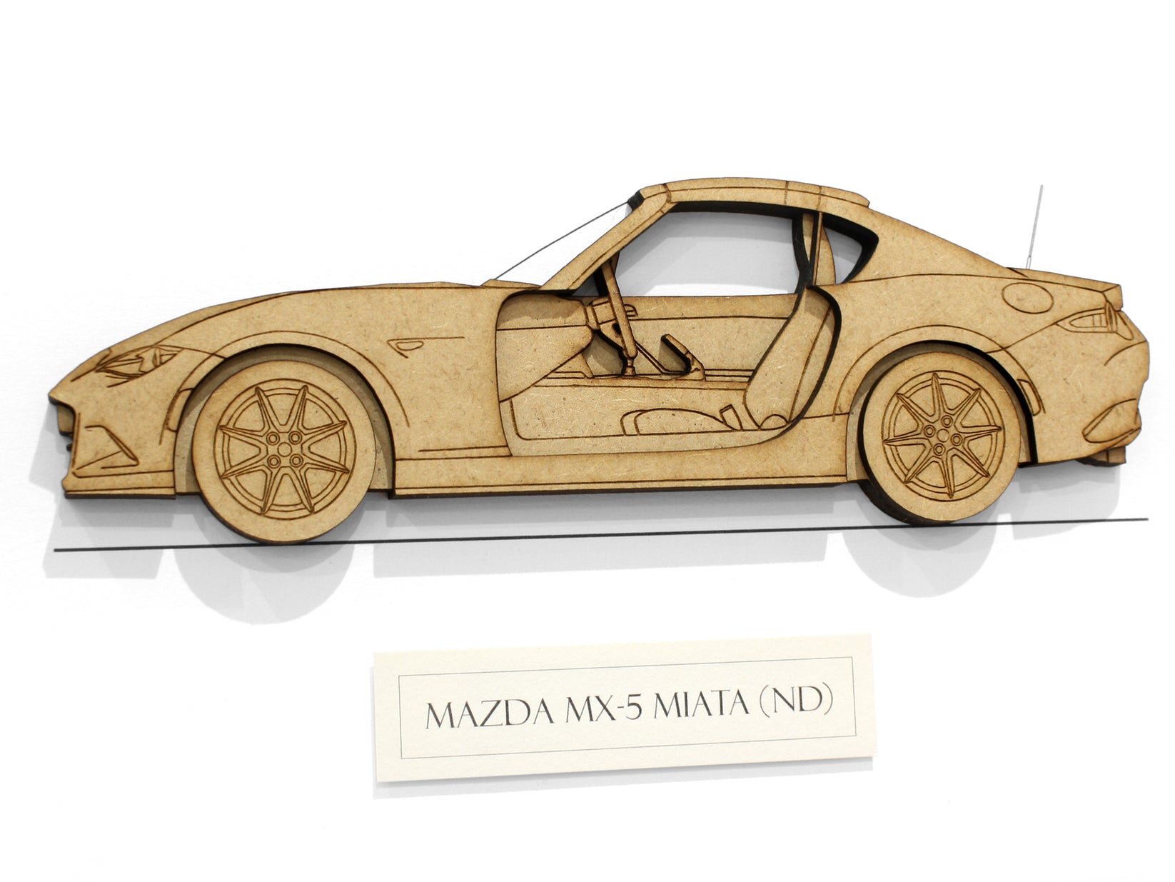 Mazda MX-5 Miata ND Art | Automotive Gifts | Laser Cut Blueprint Art ...