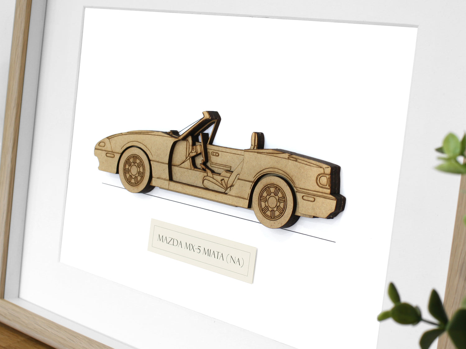 Mazda MX-5 Miata NA Art | Automotive Gifts | Laser Cut Wood – Simply ...