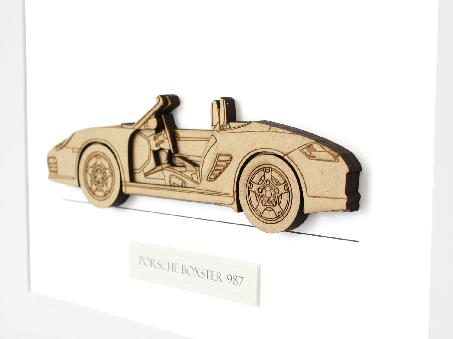 Porsche Boxster 987 Blueprint Art | Laser Cut Wood | Gifts & Art ...