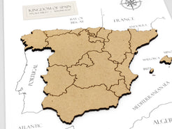 Map of Spain | Custom Spain Map | Laser Cut Wood Gifts & Art – Simply ...