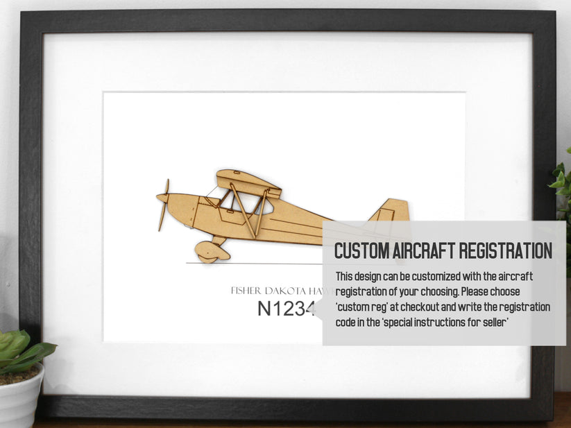 Fisher Dakota Hawk Aviation Art | Laser Cut Gifts & Art – Simply Cut Art