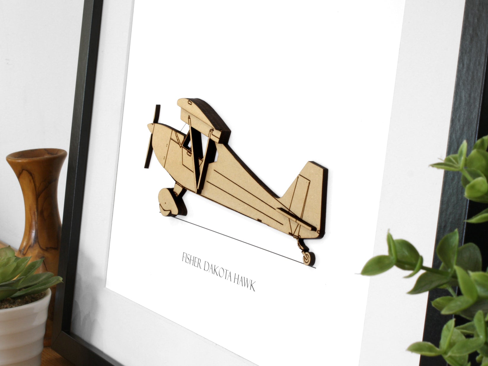 Fisher Dakota Hawk Aviation Art | Laser Cut Gifts & Art – Simply Cut Art