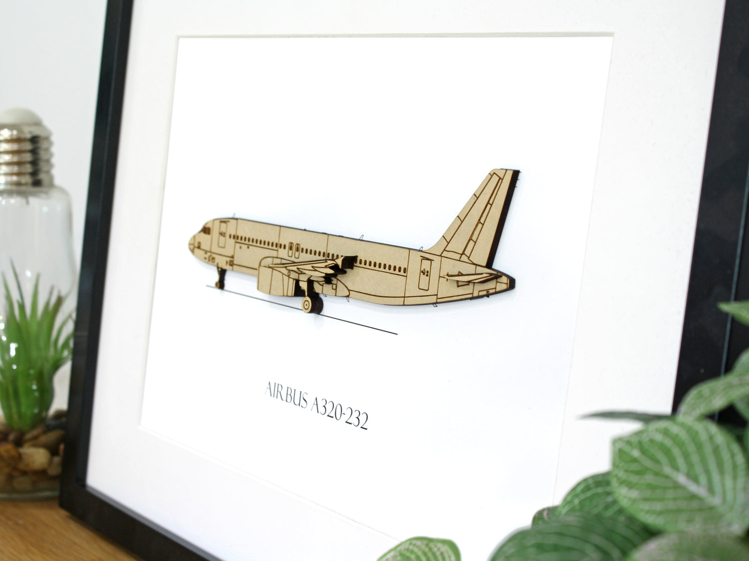 Airbus A320-232 Aviation Art | Laser Cut Gifts & Art – Simply Cut Art