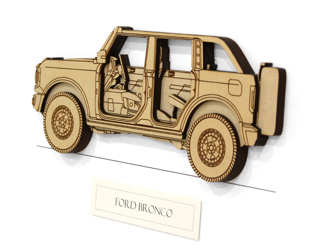 Ford Bronco Art | Ford Bronco Gifts | Laser Cut Wood – Simply Cut Art