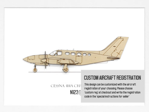 Cessna 414A Chancellor | Aviation Art | Laser Cut Gifts & Art – Simply ...