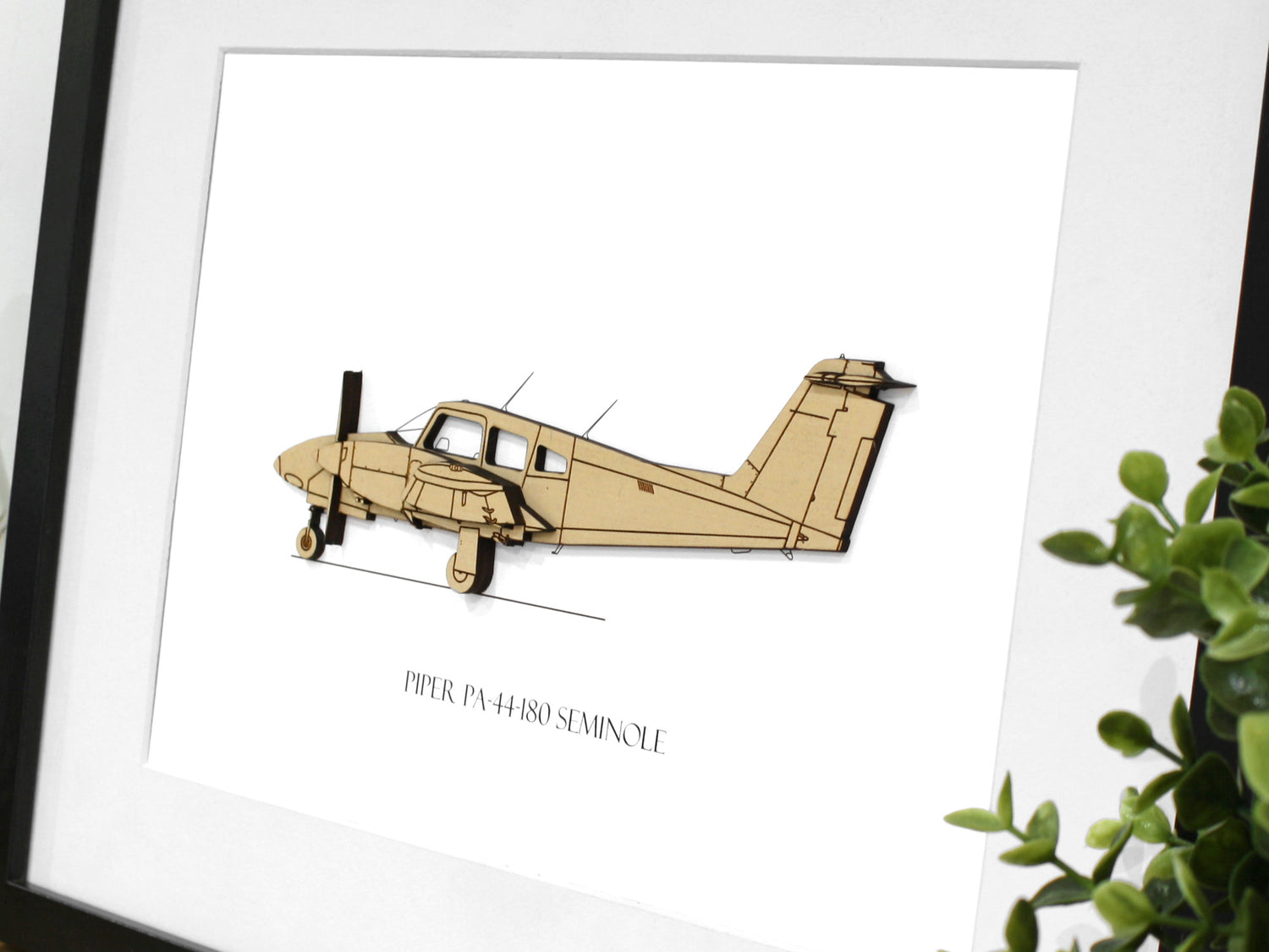 Piper PA-44-180 Seminole | Aviation Art | Laser Cut Gifts & Art ...