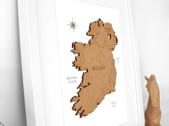 Map of Ireland | Custom Ireland Map | Laser Cut Wood – Simply Cut Art