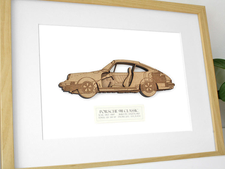 Porsche 911 Classic Blueprint Art | Laser Cut Wood | 911 Gift – Simply ...