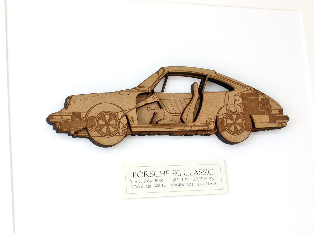 Porsche 911 Classic Blueprint Art | Laser Cut Wood | 911 Gift – Simply ...