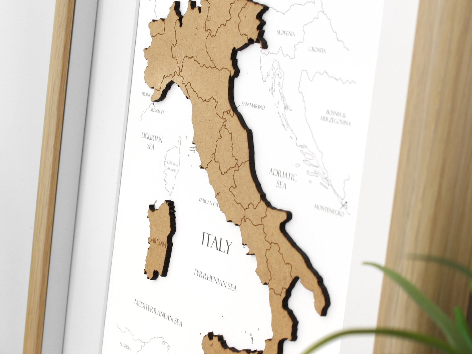 Custom Map of Italy | Italy Map Art | Laser Cut Wood Maps & Gifts ...