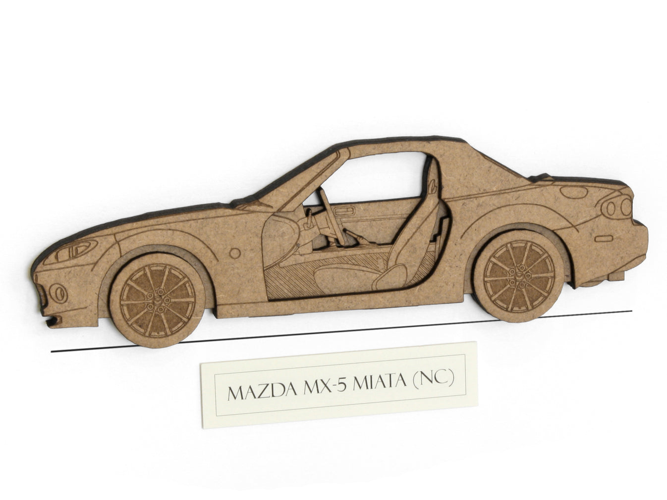 Mazda Miata NC Art | MX-5 Miata Gifts | Laser Cut Wood – Simply Cut Art