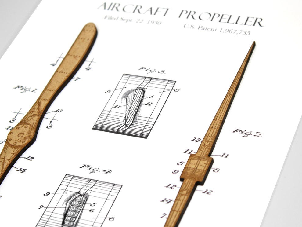 Aviation Decor | Aircraft Propeller Patent Art | Laser Cut Wood Gifts ...